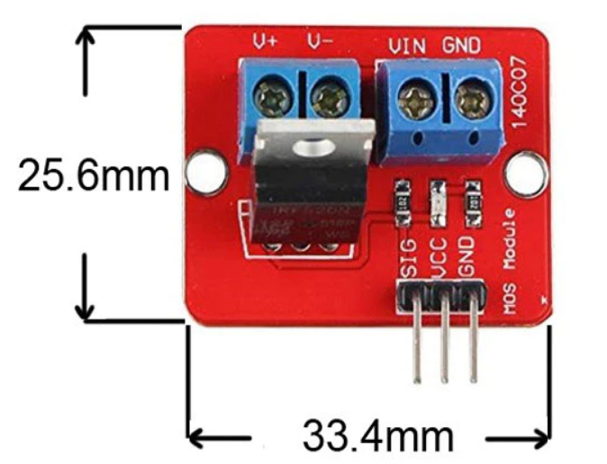 IRF520 MOSFET Driver Module – MBATechmeds